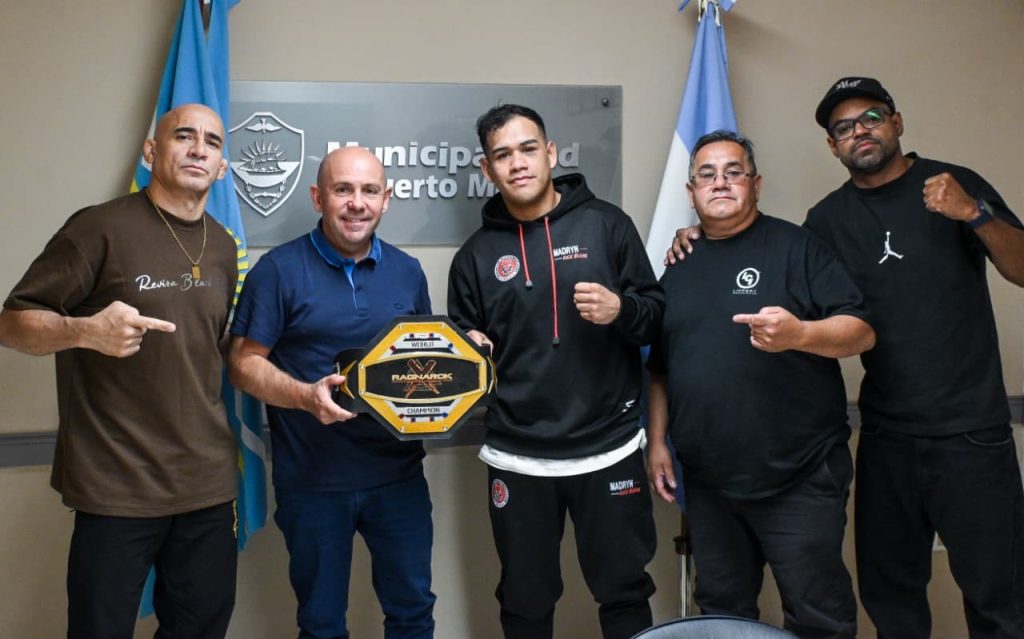 Sastre recibió a Hernán Germillac, quien recientemente ganó el cinturón ...